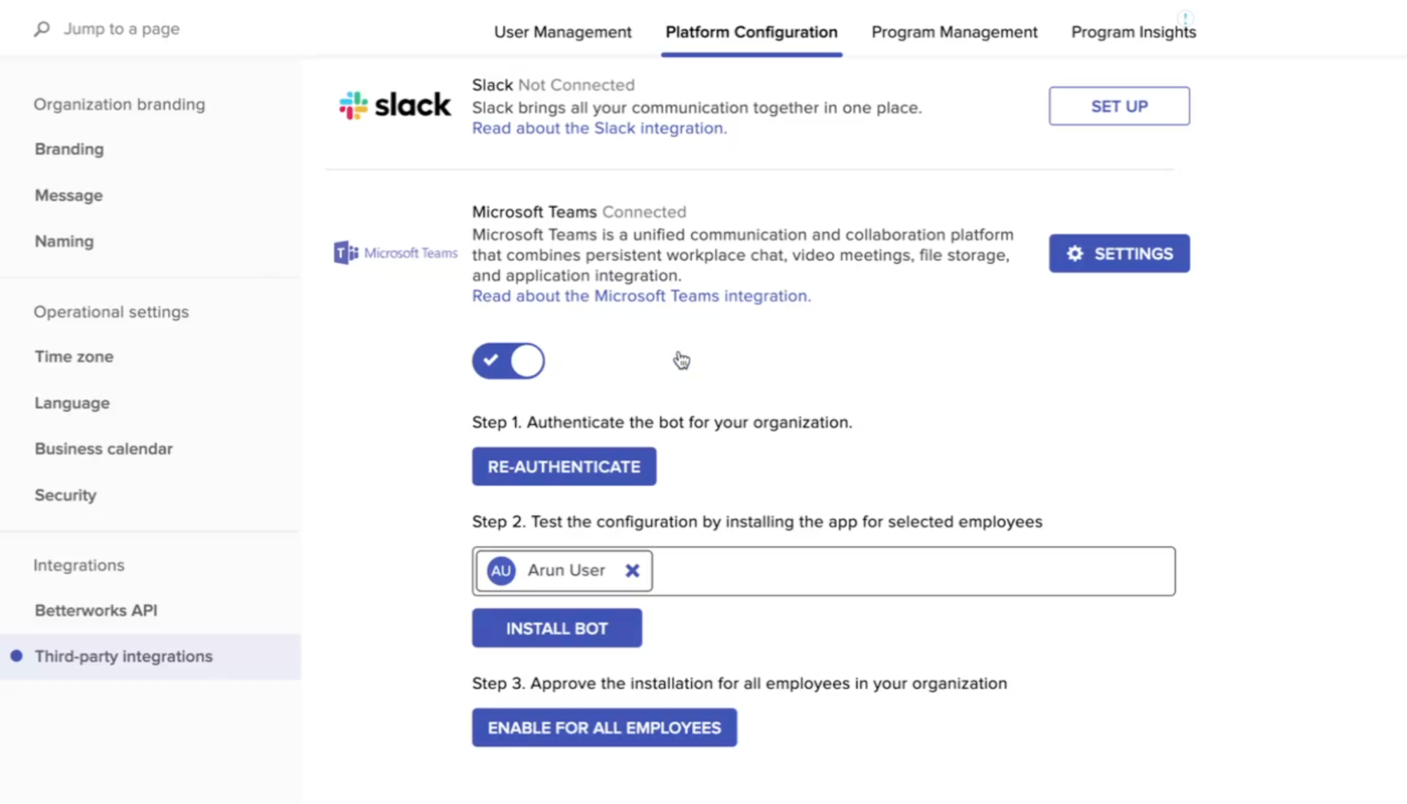 Bot Microsoft Teams Integration: How to Recognize